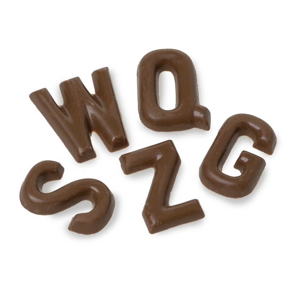 Kleine Chocolade letters