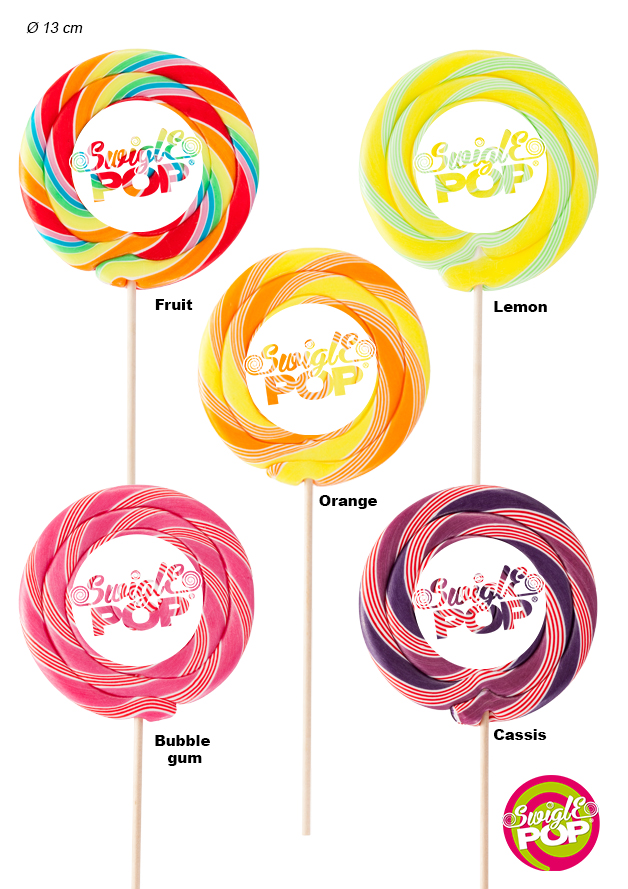 Ronde lolly's of lekstokken